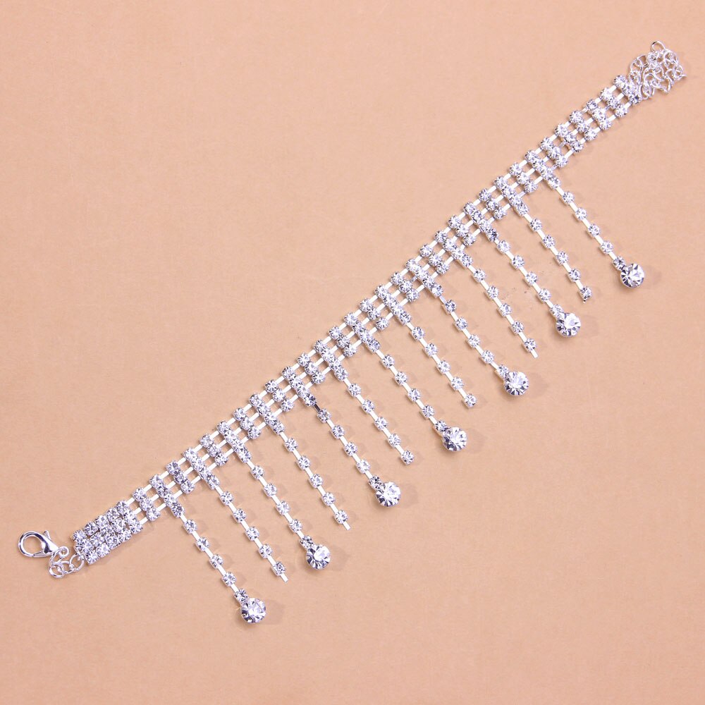 Stonefans Strass Kwastje Hanger Enkelband Armbande... – Vicedeal