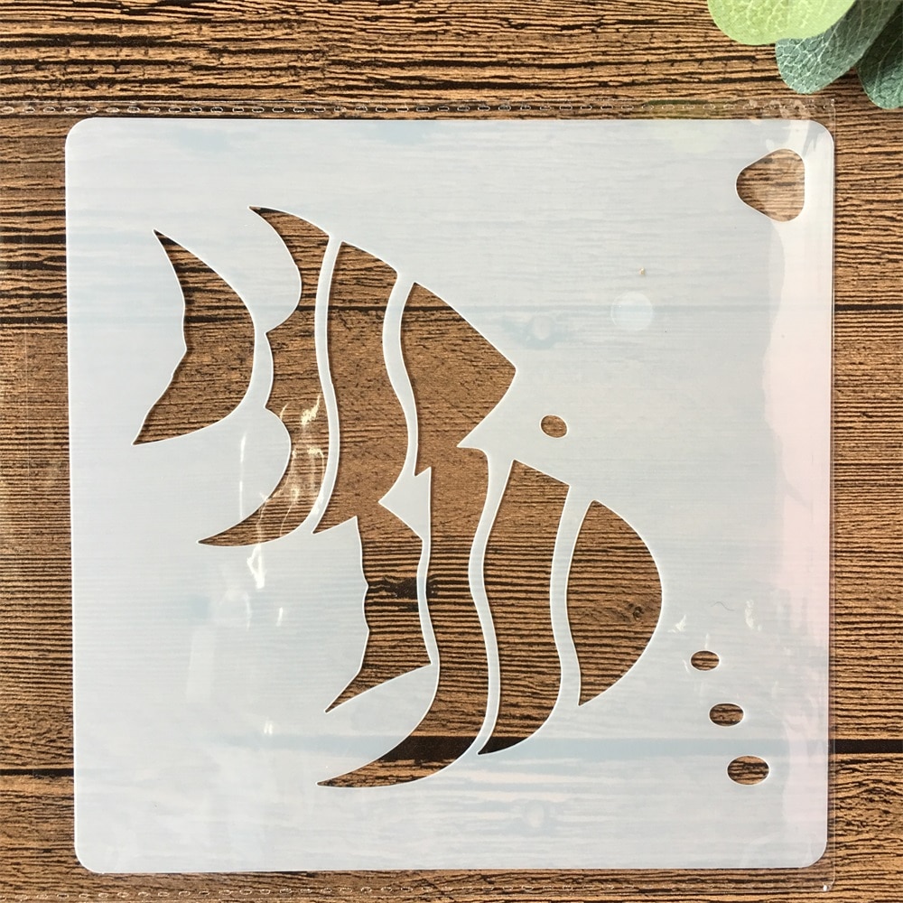 15cm Paar Sea Fish DIY Gelaagdheid Stencils Schild... – Grandado