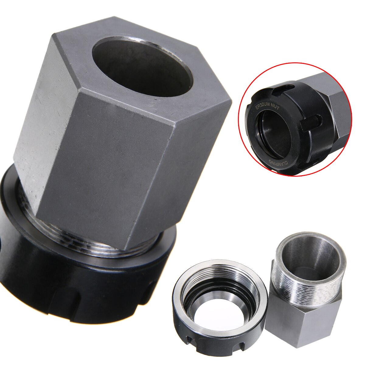 1Pcs Hex ER32 Collet Block Hard Steel Spring Chuck... – Grandado