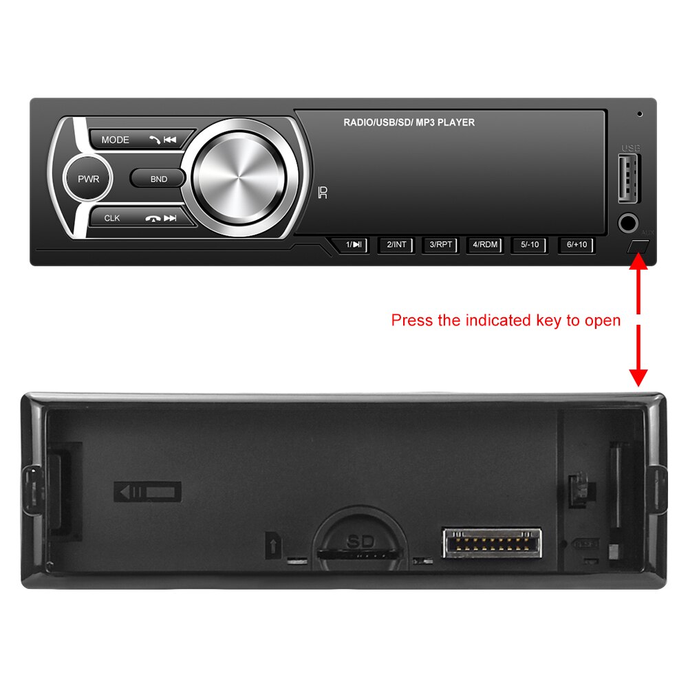 AMPrime Car Radio 1din Car Auto Audio Stereo Bluet... – Grandado