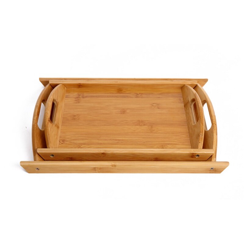 Japanese Bamboo Square Food Tray Solid Wood Tea Se... – Vicedeal