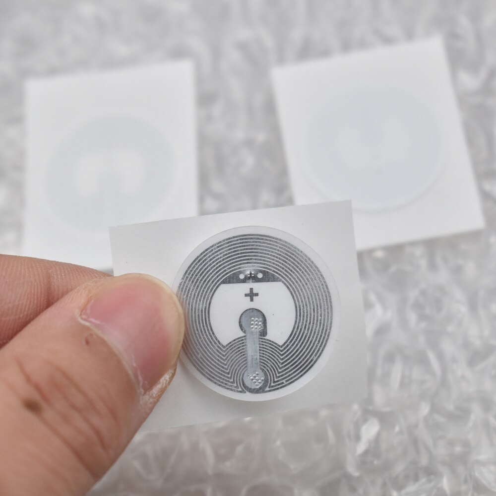 100pcs/Lot 40mm White NFC Stickers Protocol ISO144... – Grandado