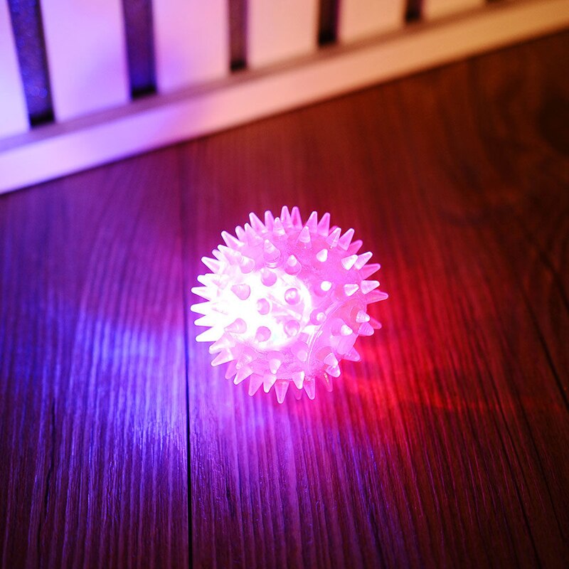 Pet Dog Puppy Flashing Light Up Spikey Balls Kids ... – Vicedeal