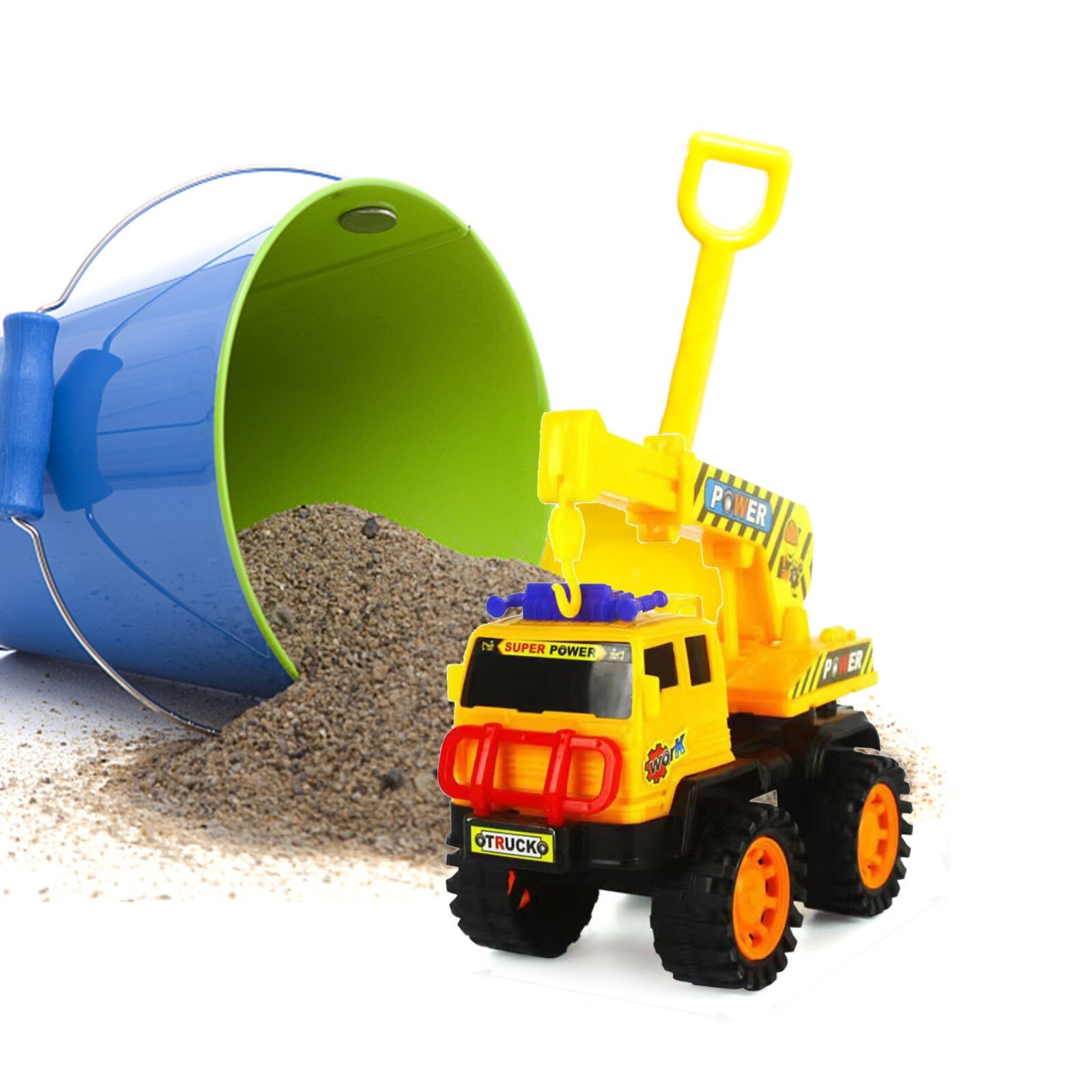 40# Big Size Beach Toy Car Engineering Car Vehicle... – Grandado