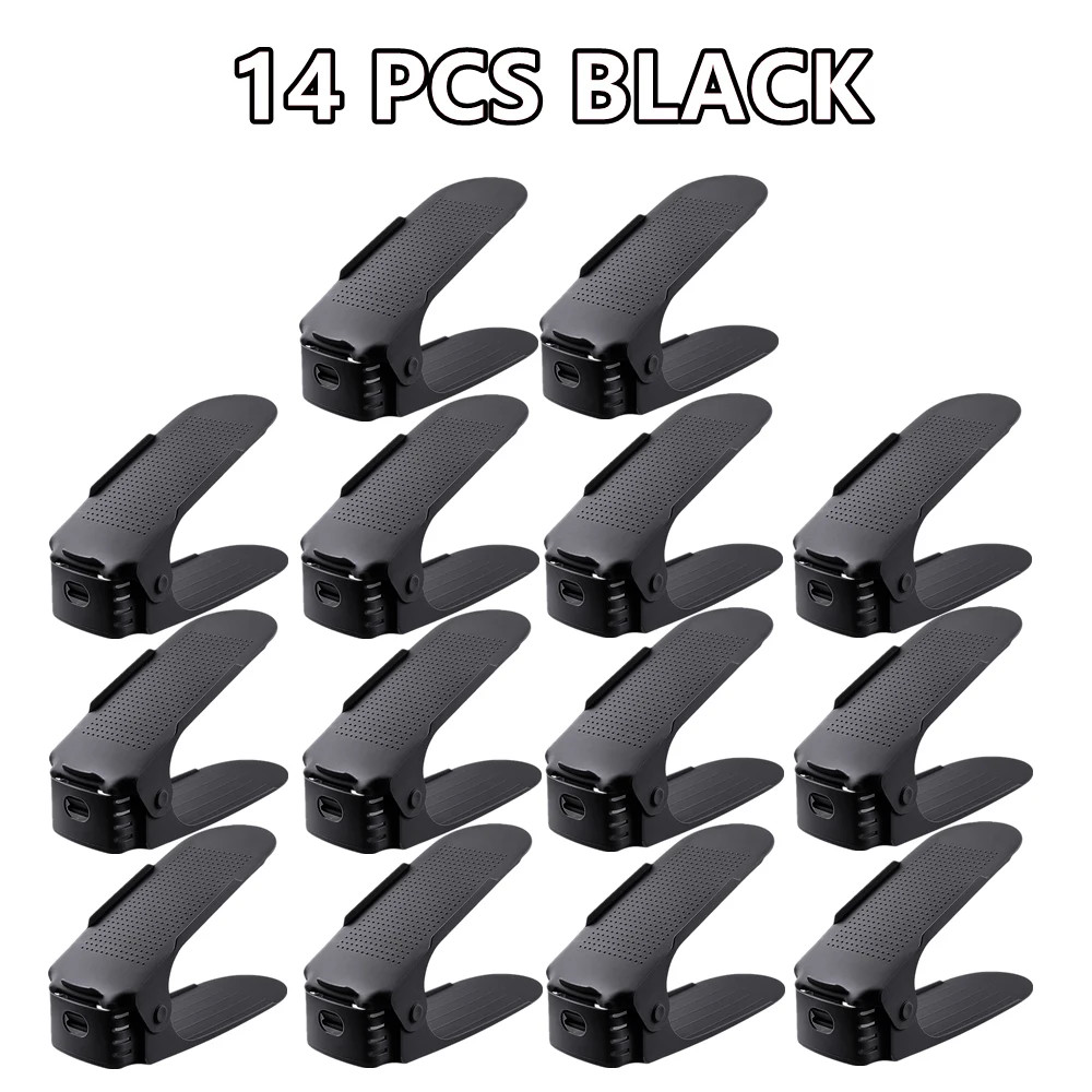 6-14Pcs Shoe Slots Organizer, Adjustable Shoe Supp... – Vicedeal