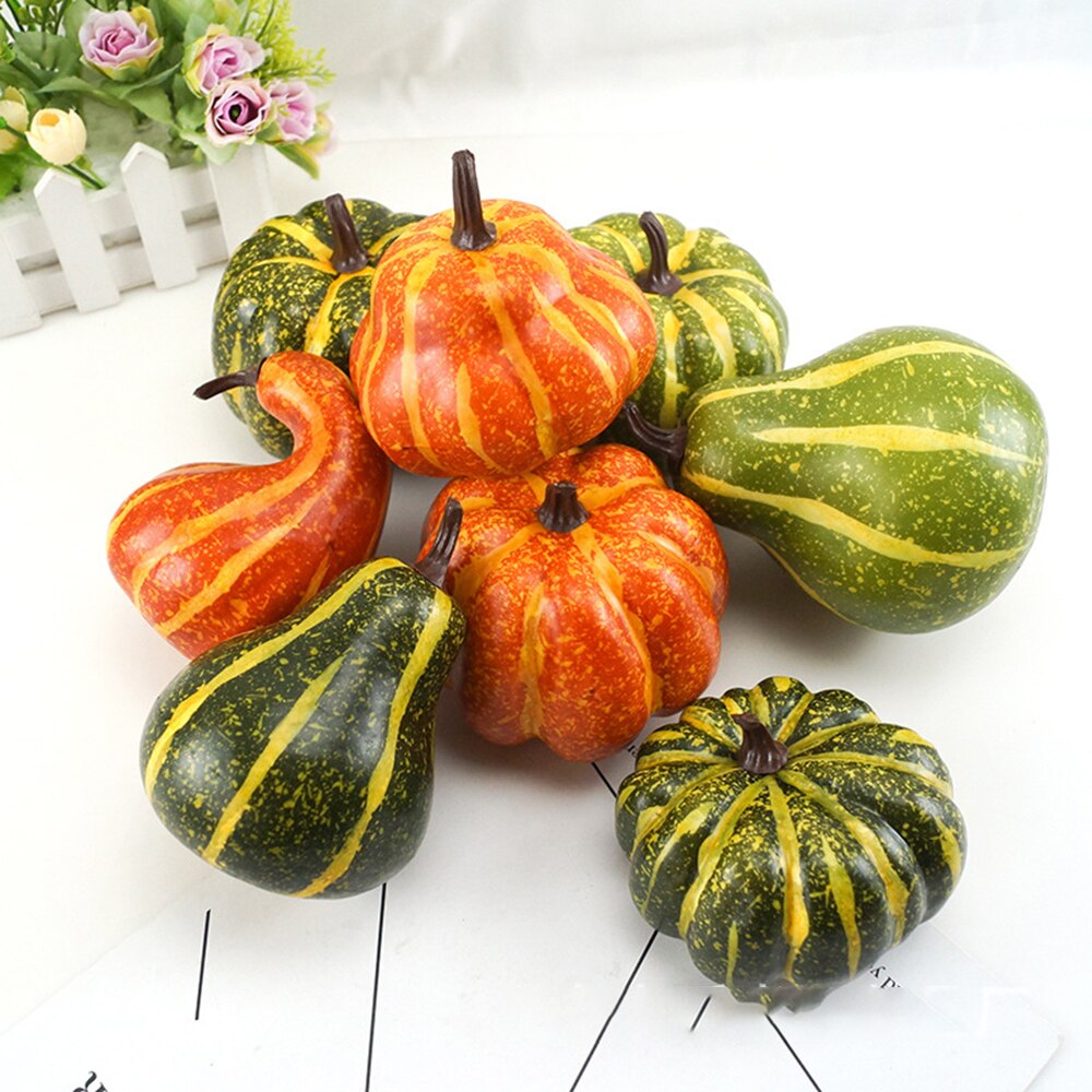 8 Stuks Fall Herfst Decoratie Pompoenen Oogst Prop... – Grandado