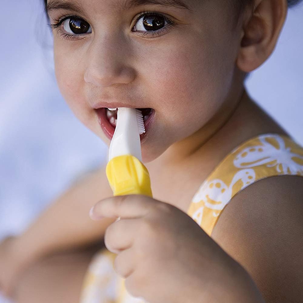 Baby Banana Bendable Training Toothbrush Safe Sili... – Grandado