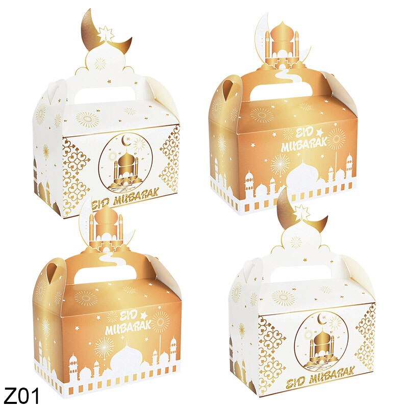 4pcs RAMADAN MUBARAK Candy Cookies Box Eid Mubarak... – Grandado
