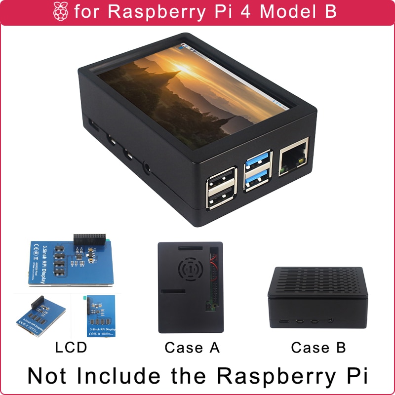 Raspberry Pi 4 Model B ABS Case with (Optional) 3.... – Grandado