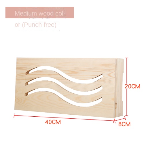 Router Storage Solid Wood Wall Mounted Hole Free L... – Vicedeal