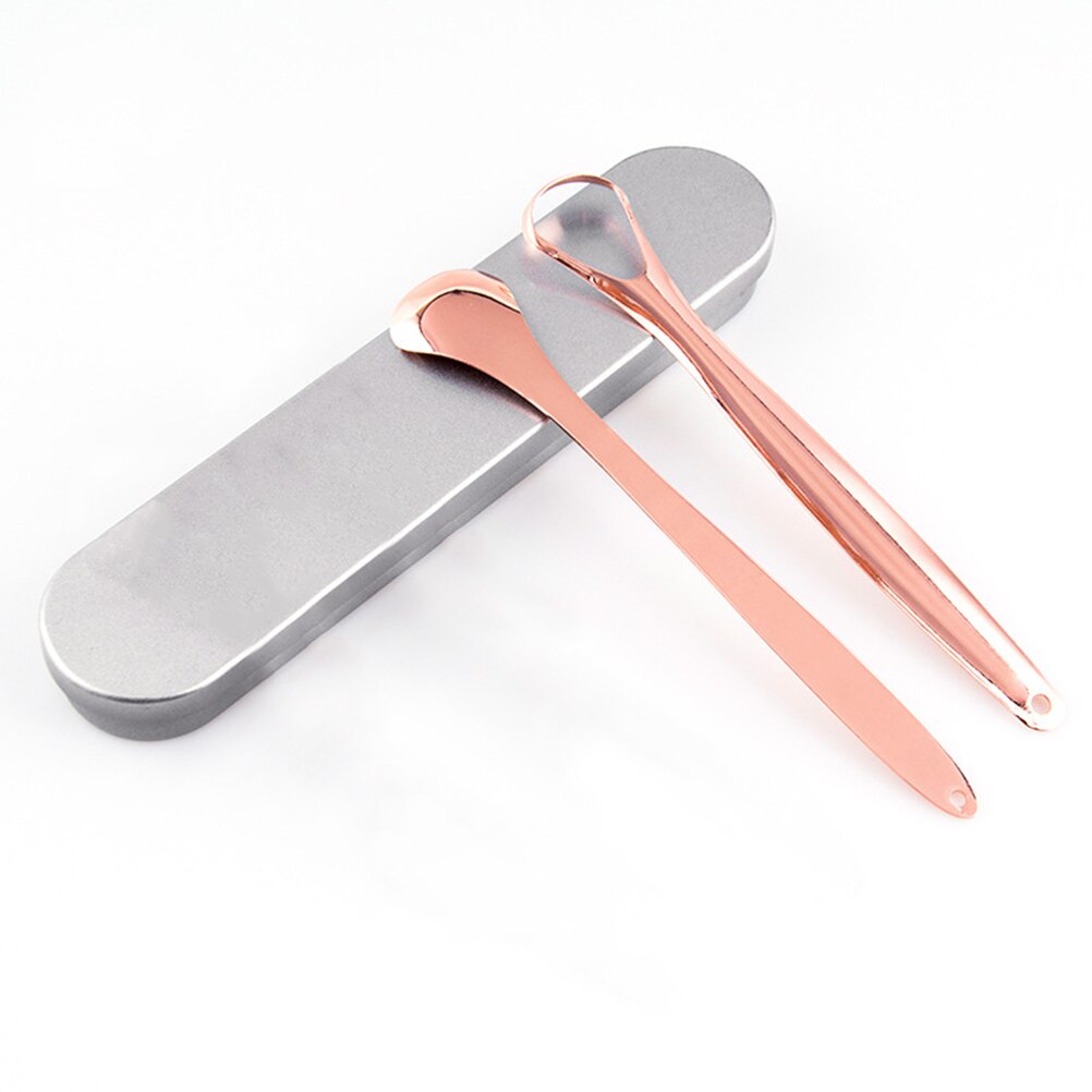 2pcs/set Stainless Steel Tongue Scraper Hygiene Ha... – Grandado