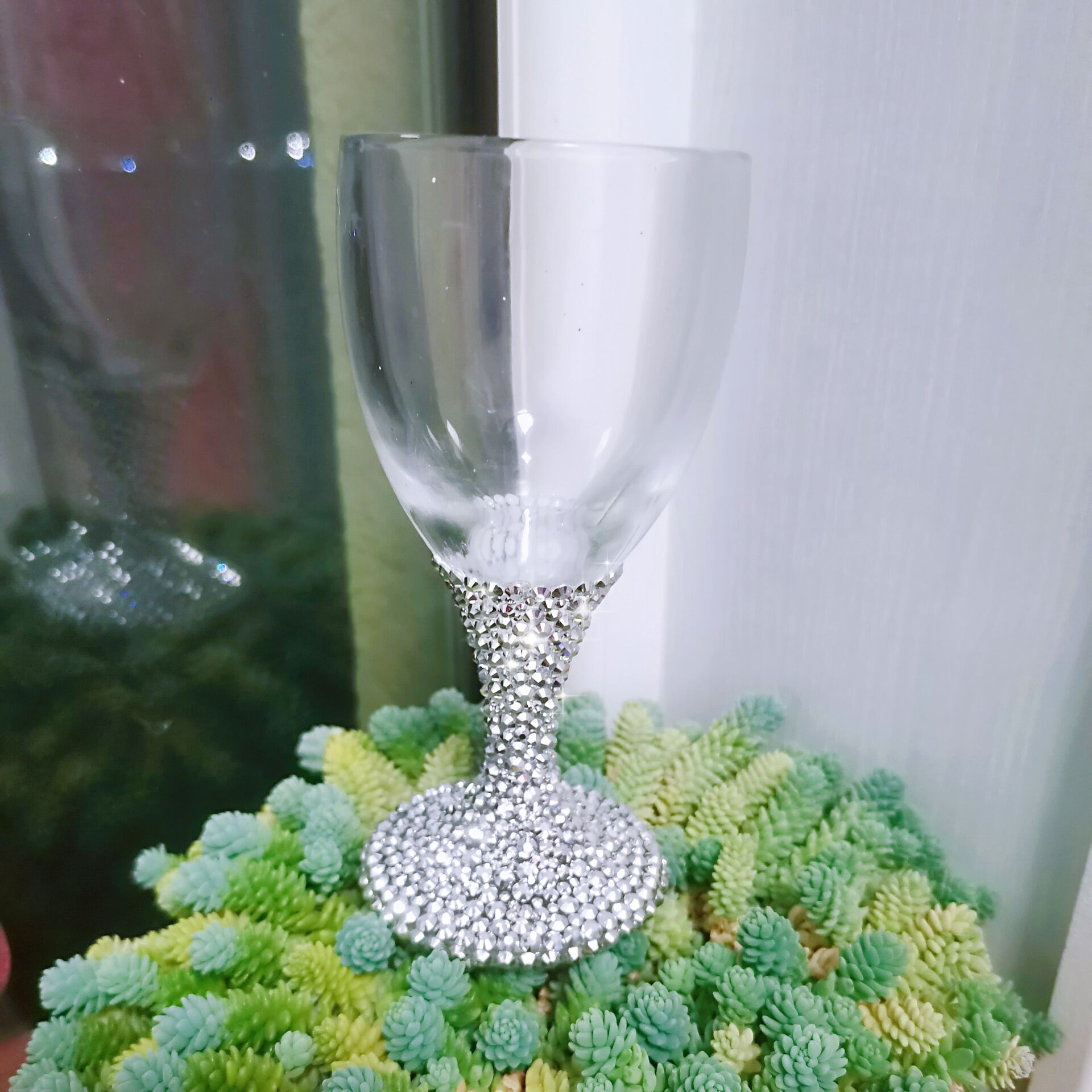 Light Luxury And Diamond-inlaid Household Glass Wi... – Grandado