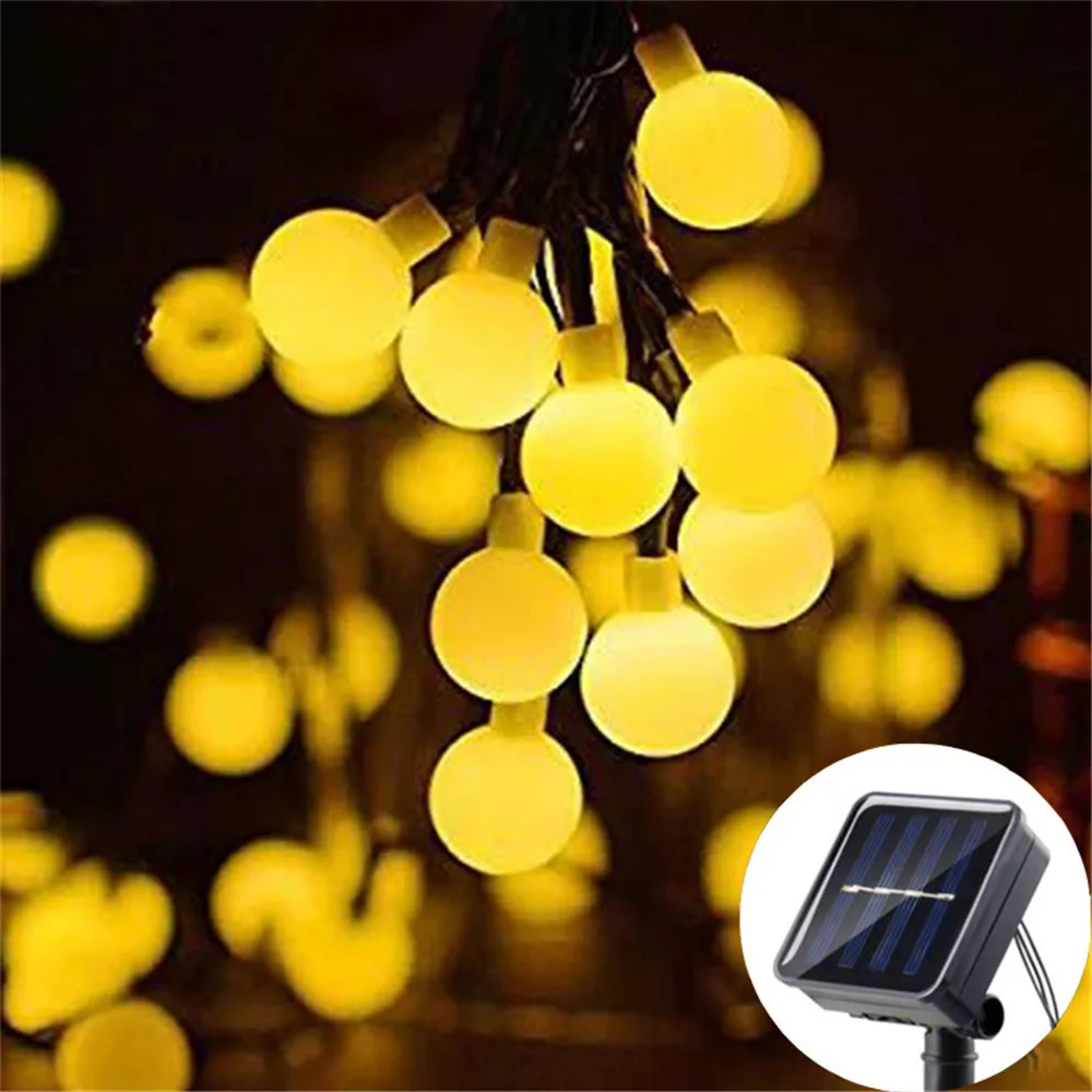 Solar String Light Garden Solar Globe Fairy Lights... – Vicedeal
