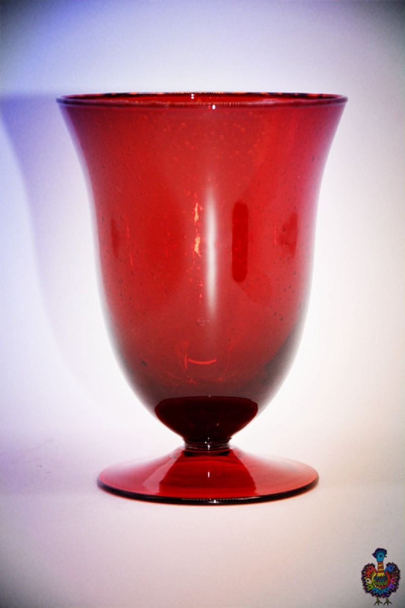 Glass red water glass glass cup cold water cup for... – Grandado