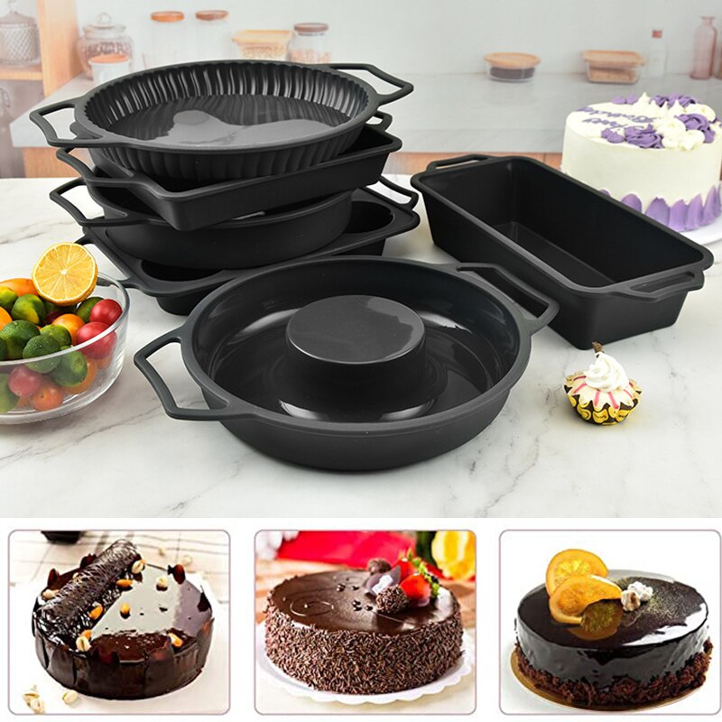 Siliconen Cakevorm Bakvormen Set Voedsel Lade Bakk... – Vicedeal