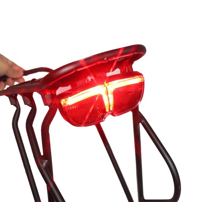 JS Red Rear Rack Light for Bicycle LED Bike Lamp C... – Grandado