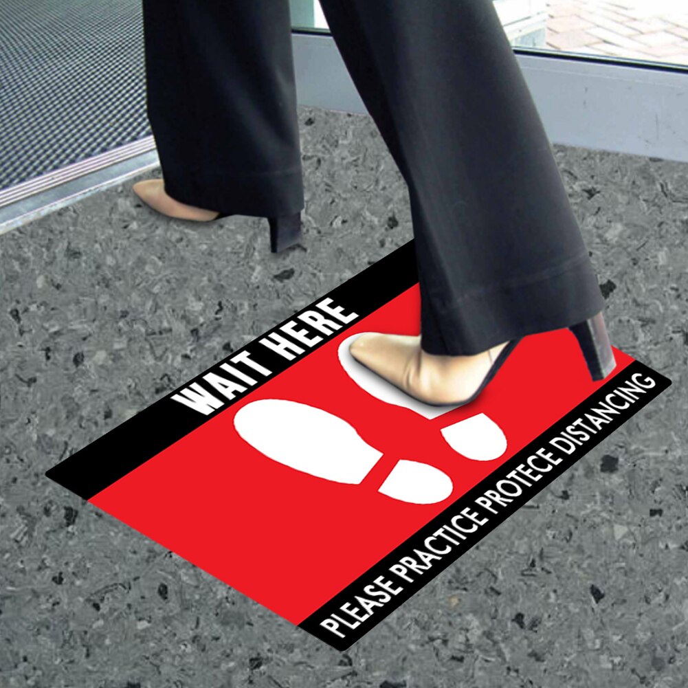 PVC Social Distancing Ground Sticker Indoor Outdoo... – Grandado