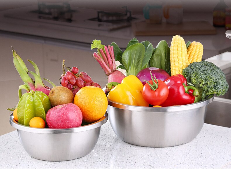 1PC Mixing Bowl Stainless steel Basin Washing Bowl... – Grandado