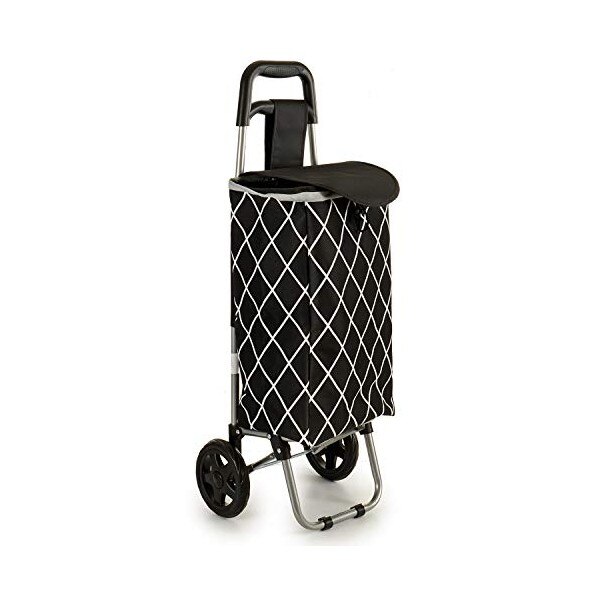 Winkelwagentje Zwart (26X88X42 Cm) – Vicedeal