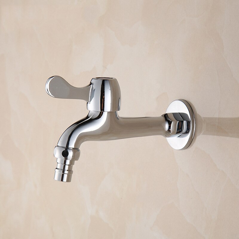 Polished Chrome Wall Mounted Garden Bibcock Tap Ba... – Grandado
