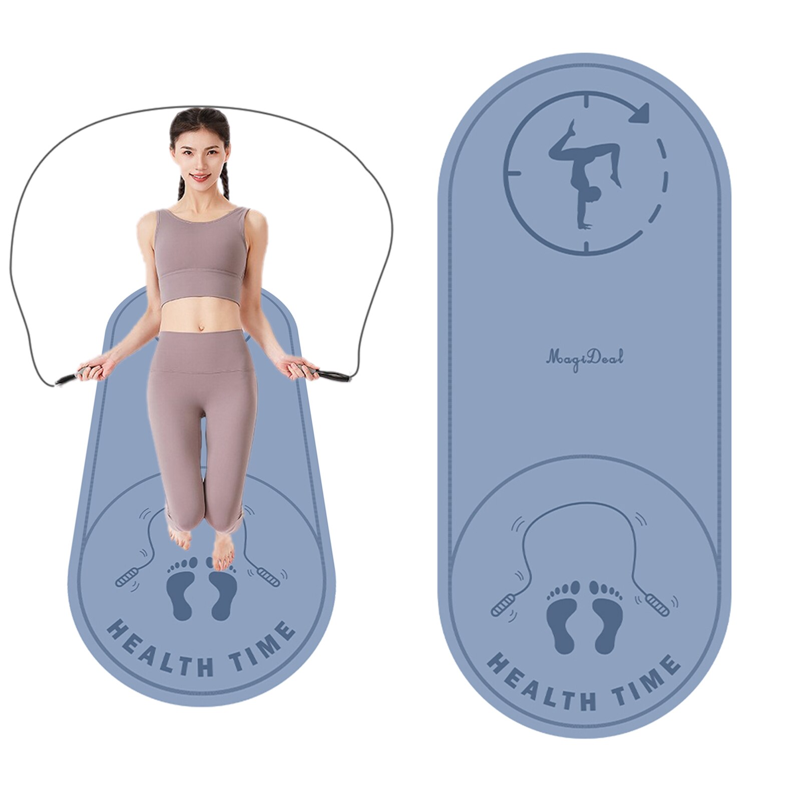 Jumping Rope Mat Home Gym Sound Proof Skipping Exe... – Grandado