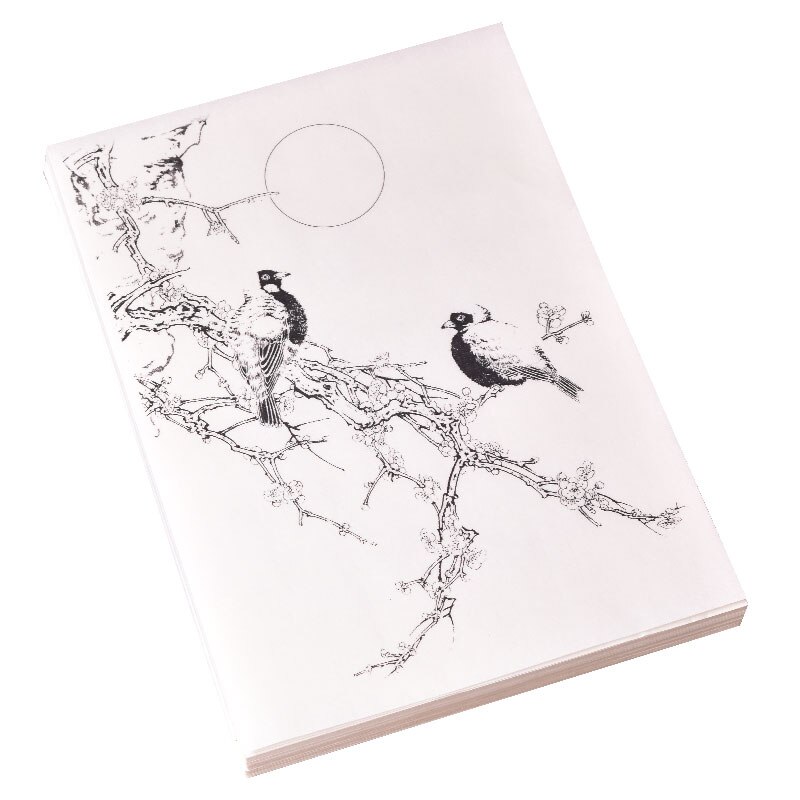 Flower Bird Tracing Drawing Manuscript Line Drawin... – Vicedeal