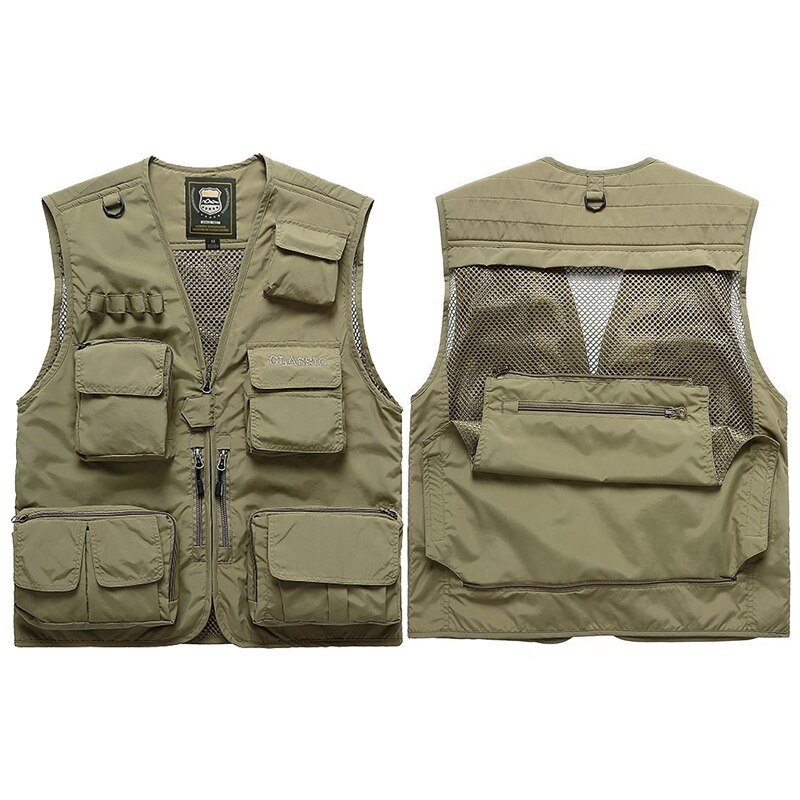 Mannen Multifunctionele Quick Dry Vissen Vest Mesh... – Vicedeal