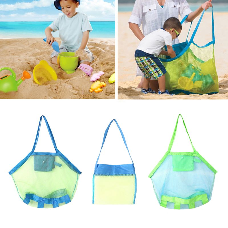 Children Beach Mesh Toys Storage Bag Kids Folding ... – Vicedeal
