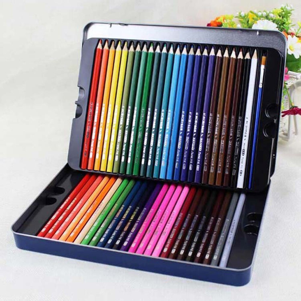 48 Kleur Pro Water Oplosbare Kleuren Potlood Set K... – Grandado