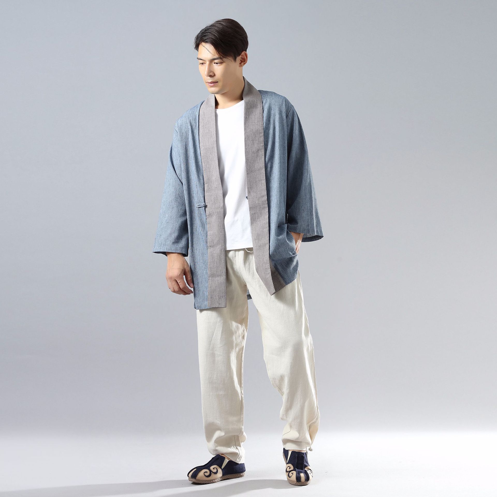 Chinese Stijl Mannen Hanfu Jas Retro Plus Size Her... – Grandado