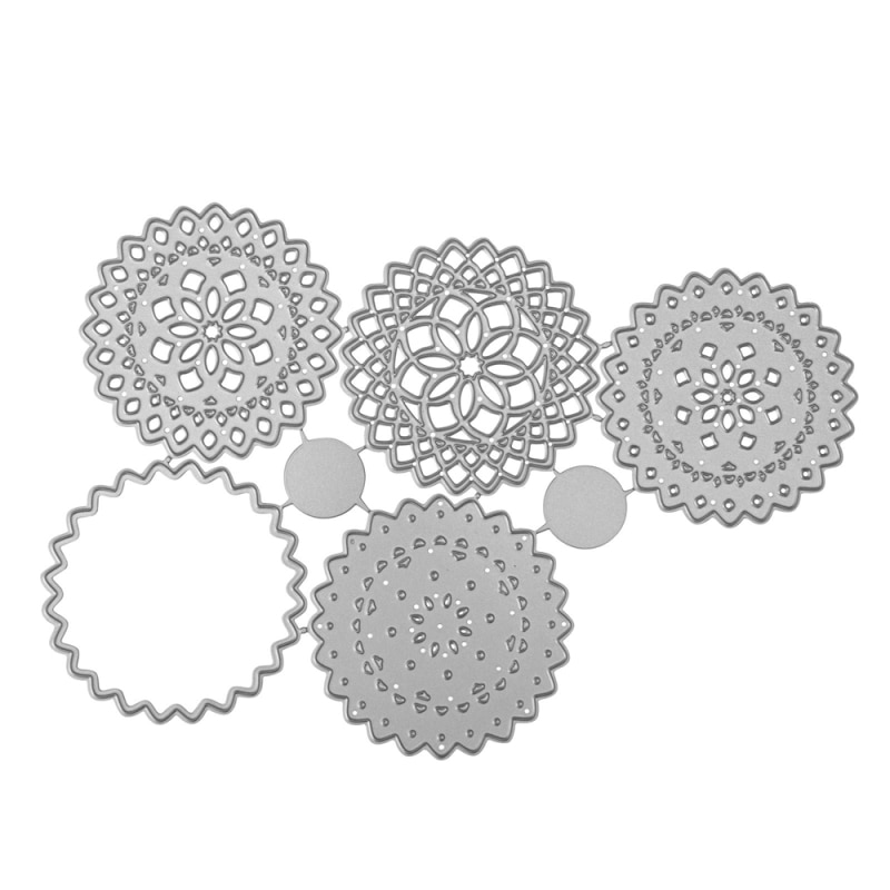 Inlovearts spets kant cirkel ram metall skärande f... – Grandado