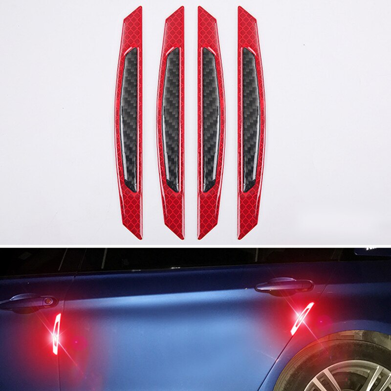 Set Bumper Reflecterende Sticker Rood Kit 4 Stuks ... – Vicedeal