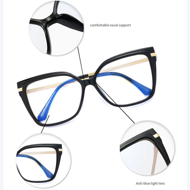 mimiyou TR90 Square Glasses Frame Women Anti Blue ... – Grandado