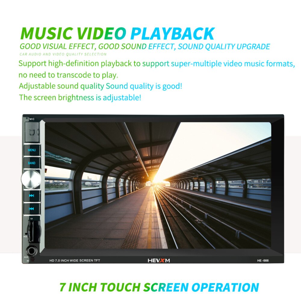 7 Inch Universal Car Radio Stereo MP5 TFT Touch Sc... – Grandado