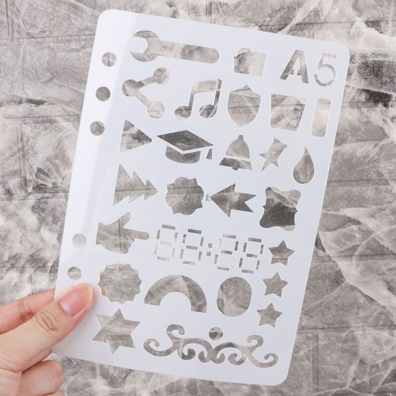 24Pcs Drawing Template Stencils Journal Notebook D... – Grandado