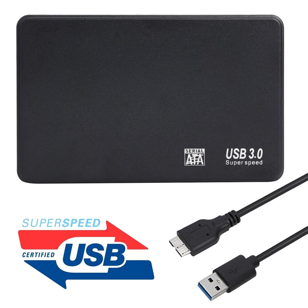 2.5 inch HDD SSD Case USB3.0 to SATA Hard Disk Box... – Vicedeal