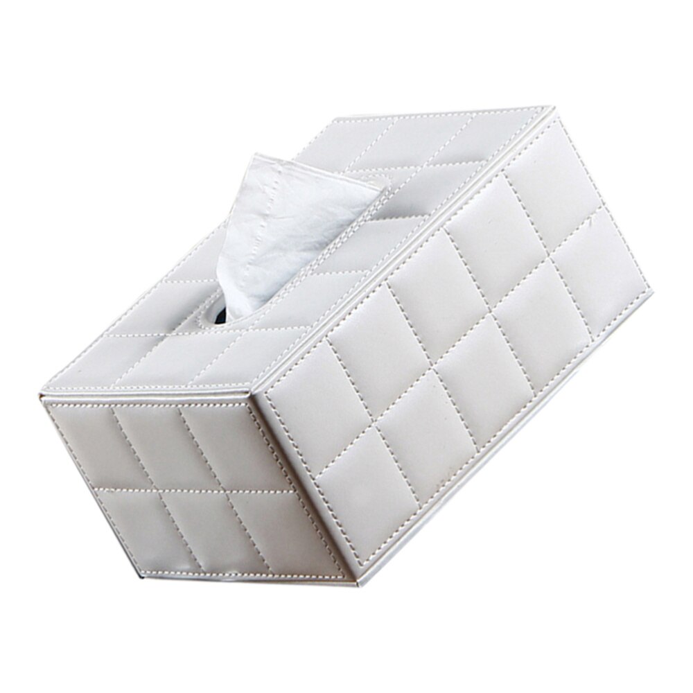 Simple PU Tissue Box Rectangle Paper Towel Holder ... – Grandado