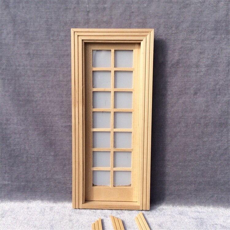 1:12 Dollhouse Window Door Model Play 14 Lattice G... – Grandado