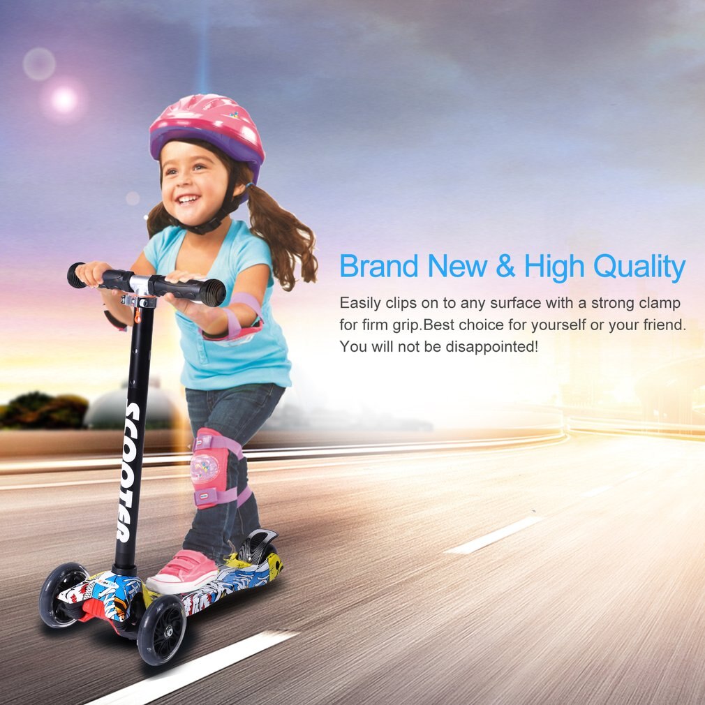 3 Wheels Children's Scooter Cute Boys Girls T-bar ... – Vicedeal