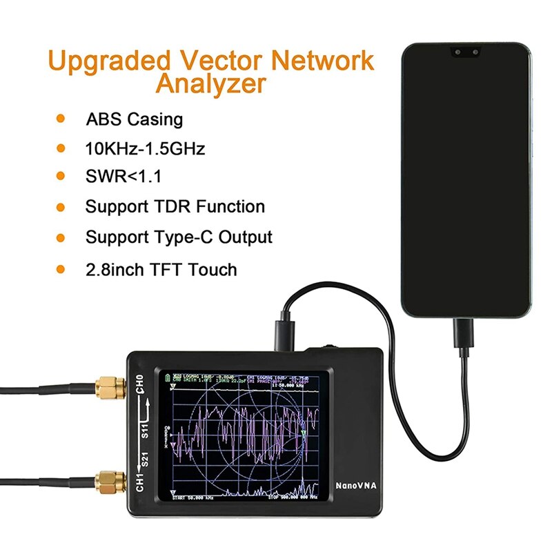 NanoVNA-H Vector Network Analyzer, Portable VNA An... – Grandado