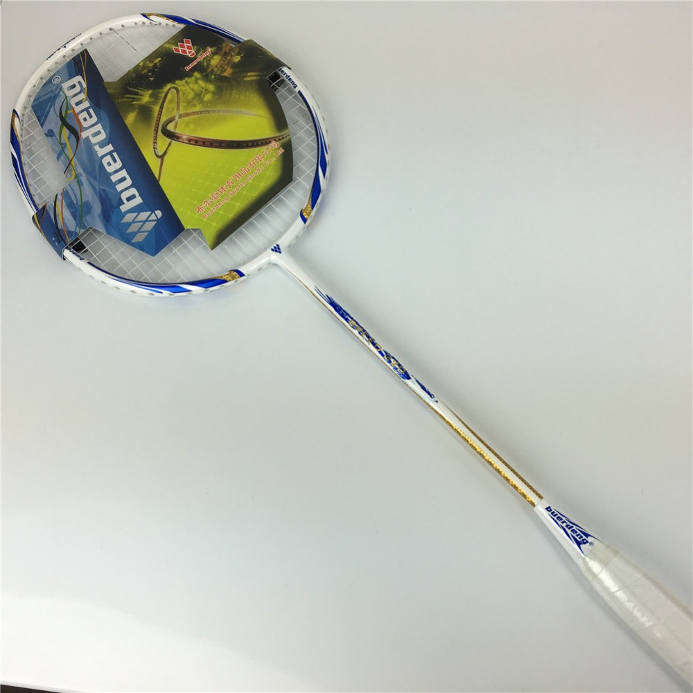 Carbono badminton racket prestrung 4U students bad... – Grandado