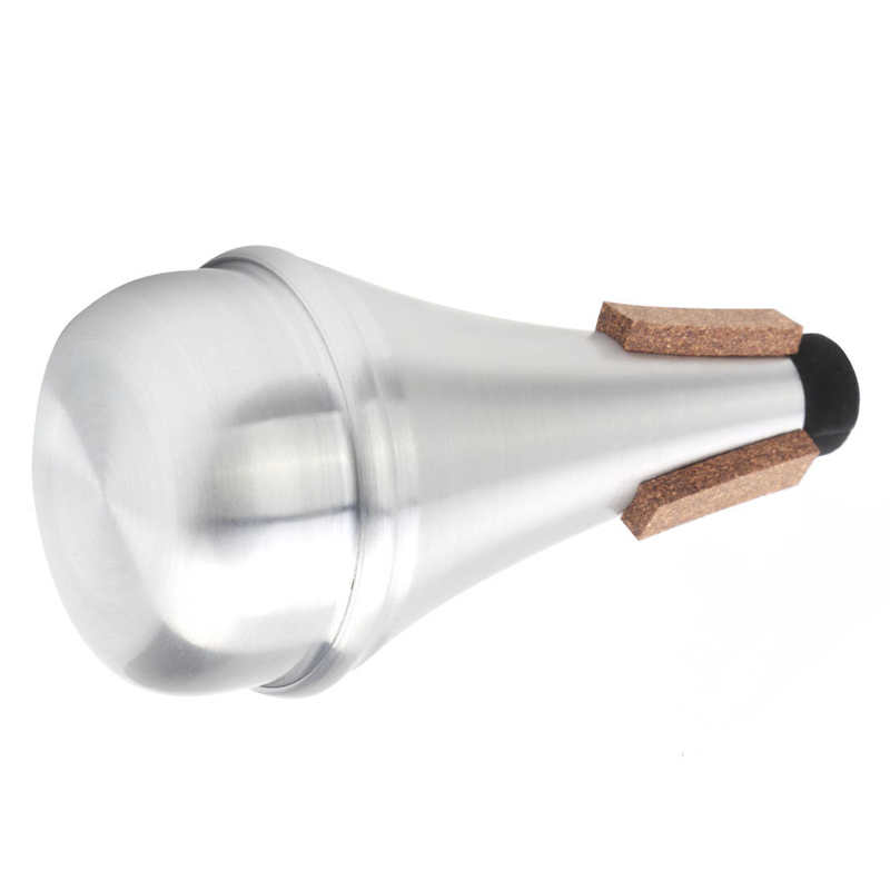 Trumpet Straight Mute Silver Aluminum Alloy Trumpe... – Grandado
