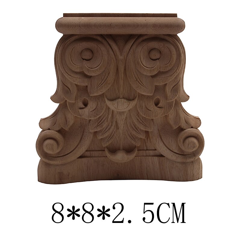 Wood Applique Carving Stigma Wood Decal Natural Ex... – Grandado