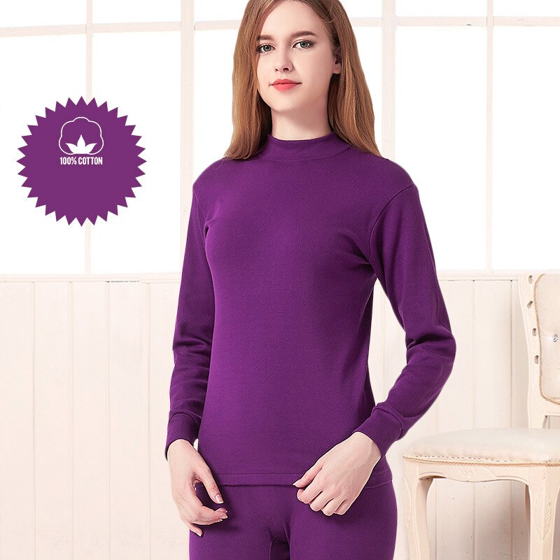 Women Winter Cotton Thermal Underwear Women Warm S... – Grandado
