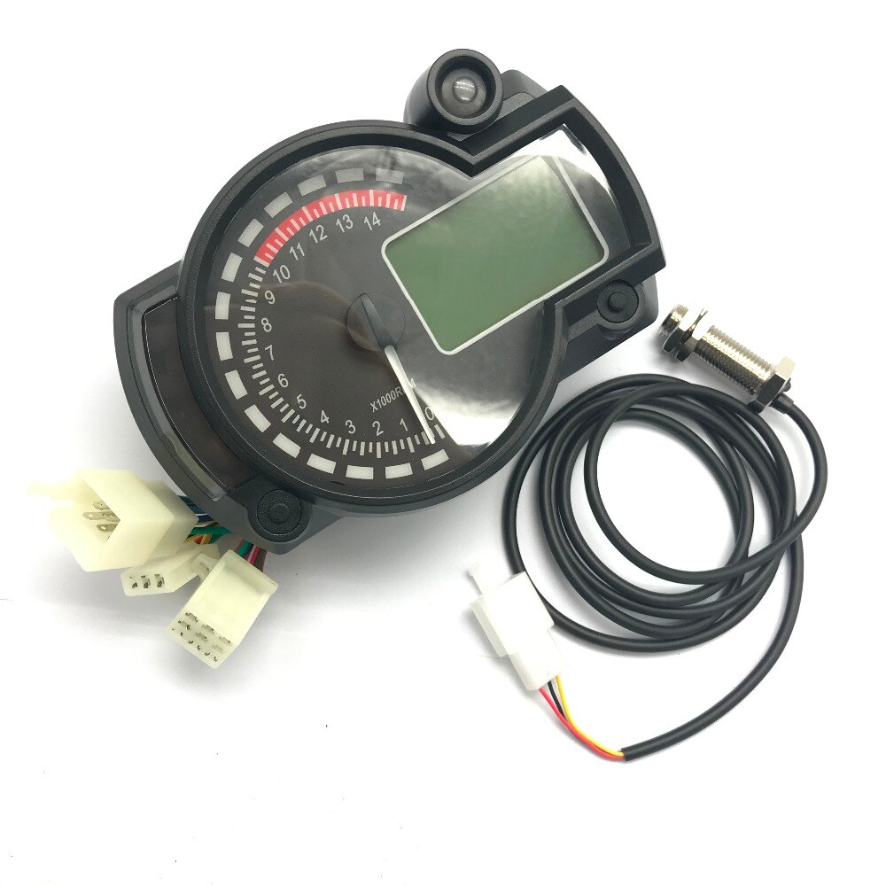 Neue Motorrad Digital LCD km/h MPH Tacho KOSO Kilo... – Grandado