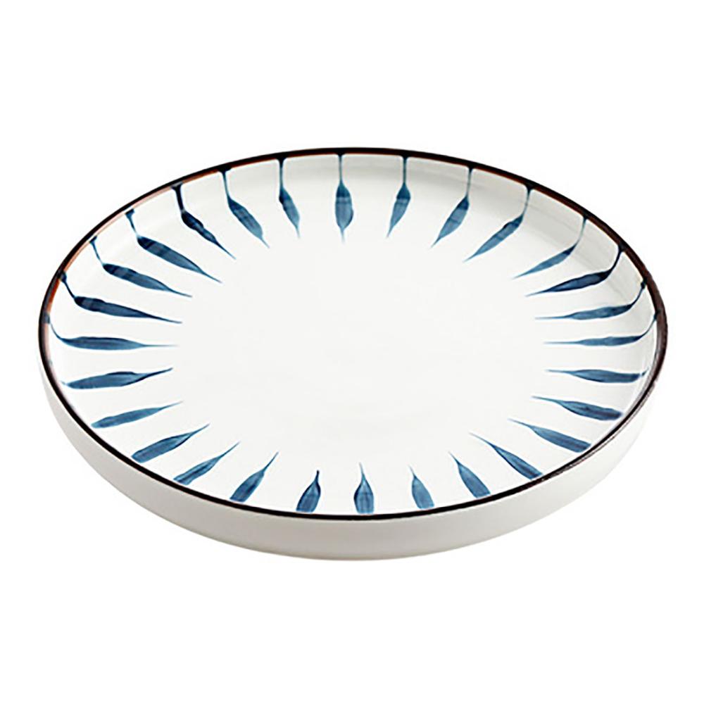 Ins Ceramic Western Dinner Plates Pattern Round Po... – Grandado