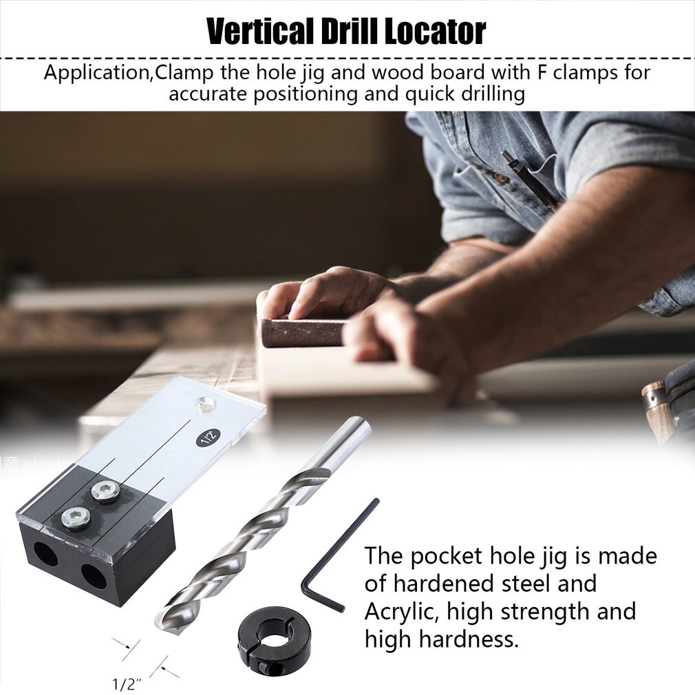 Vertical Drill Guide Locator Self-Centering Drilli... – Grandado