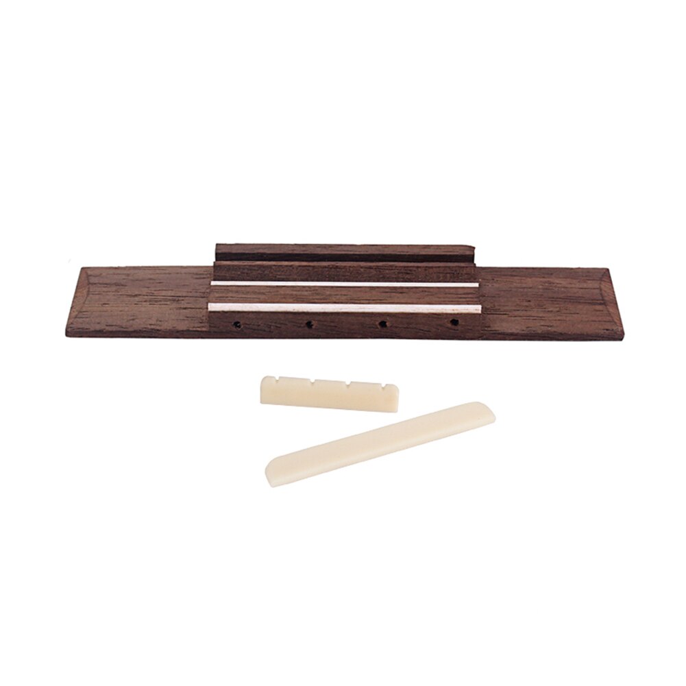 4 Strings Ukulele Wooden Bridge with Plastic Saddl... – Grandado