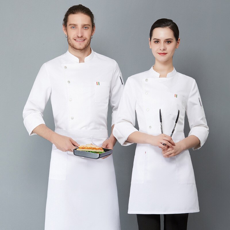 Rushed Chef Uniform Restaurant Clothes Qiu Dong Ou... – Vicedeal