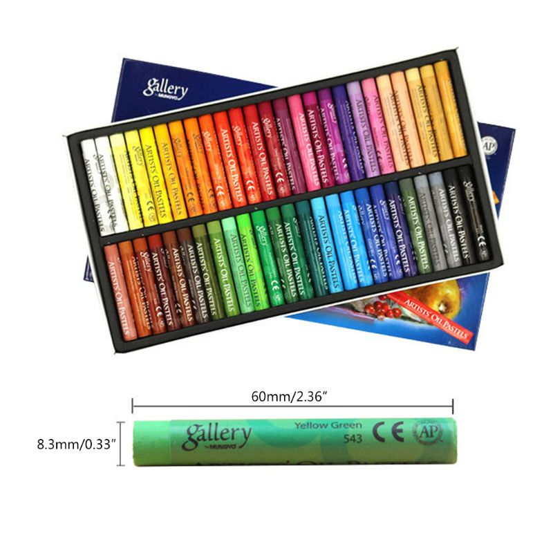 Pastel de aceite de 48 colores para artista, pluma... – Grandado